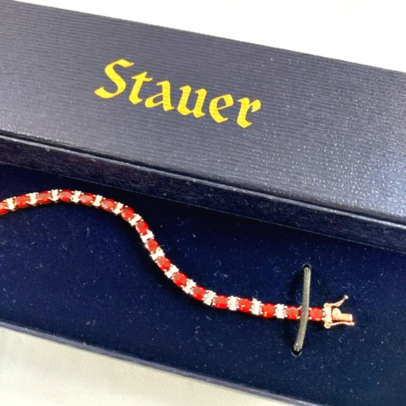 Stauer | Jewelry | Nib Stauer Diamondarua Stress Free Ruby Tennis ...